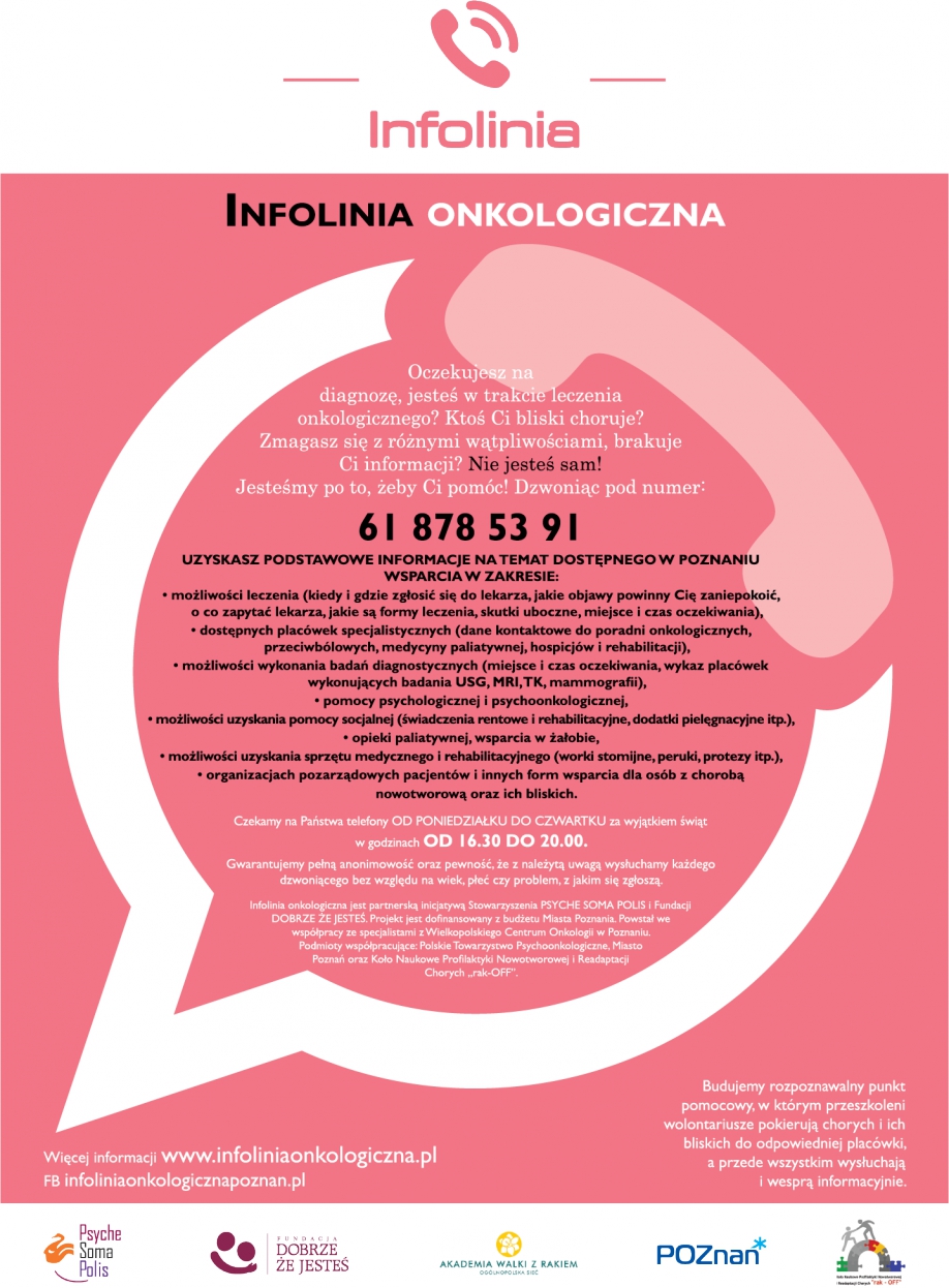 Infolinia onkologiczna w Poznaniu! – Federacja Stowarzyszeń “Amazonki”